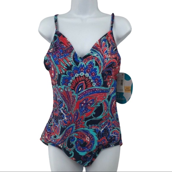 Swim Solutions | Swim | Swim Solutions No Wallflower Slimming Swimsuit ...